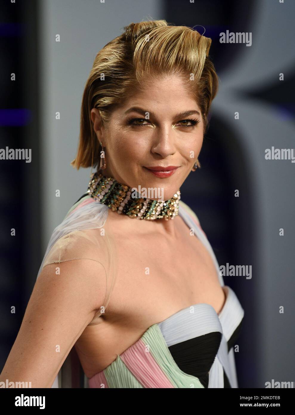 Actress Selma Blair arrives at the Vanity Fair Oscar Party on Sunday ...