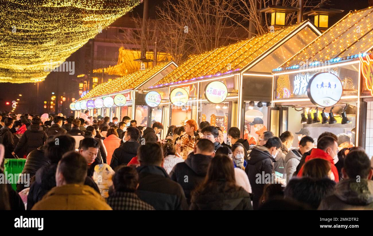 XI'AN, CHINA - JANUARY 28, 2023 - Tourists visit the City that never ...