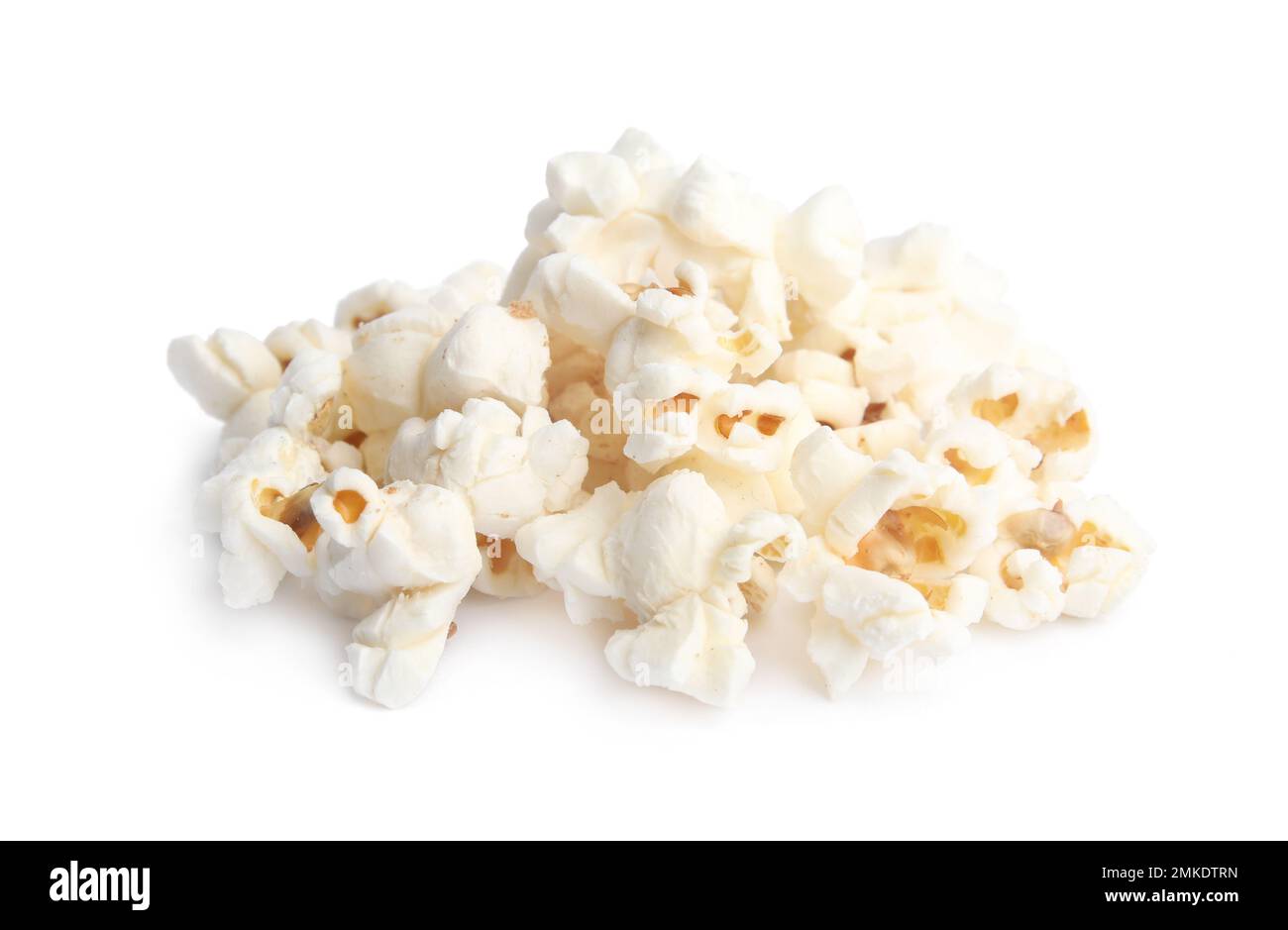 Tasty fresh pop corn isolated on white Stock Photo - Alamy