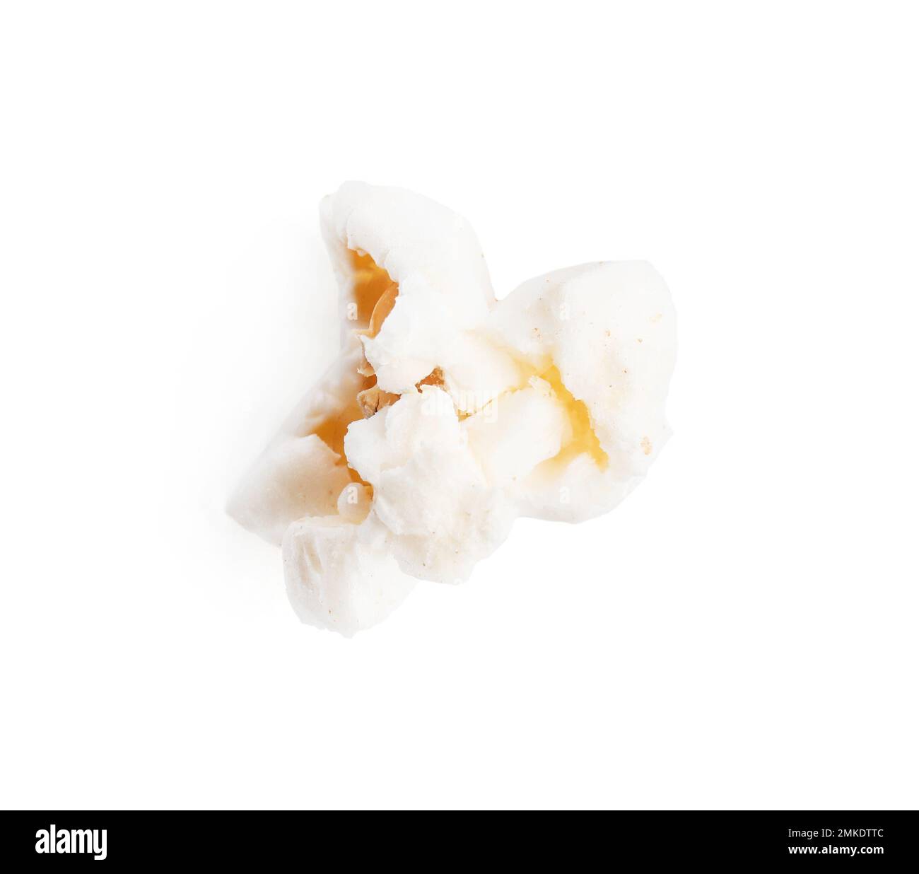 Tasty fresh pop corn isolated on white, top view Stock Photo - Alamy