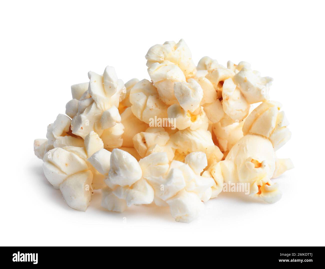 Tasty fresh pop corn isolated on white Stock Photo - Alamy