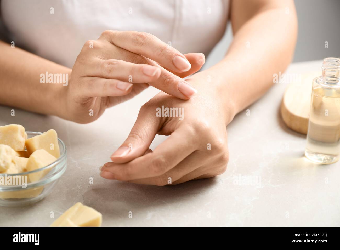 Applying butter hi-res stock photography and images - Alamy