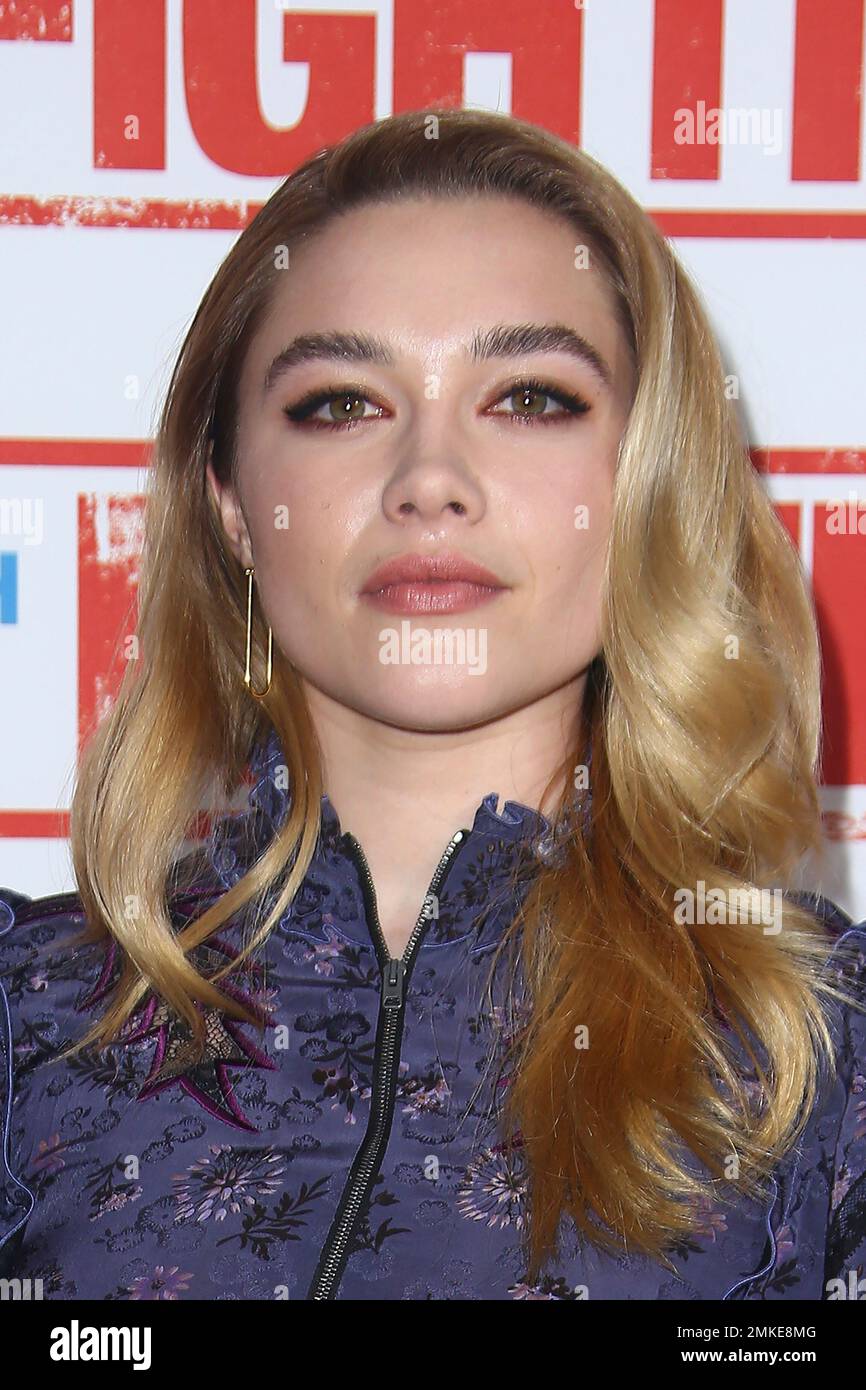 Actress Florence Pugh poses for photographs upon arrival at the Uk ...