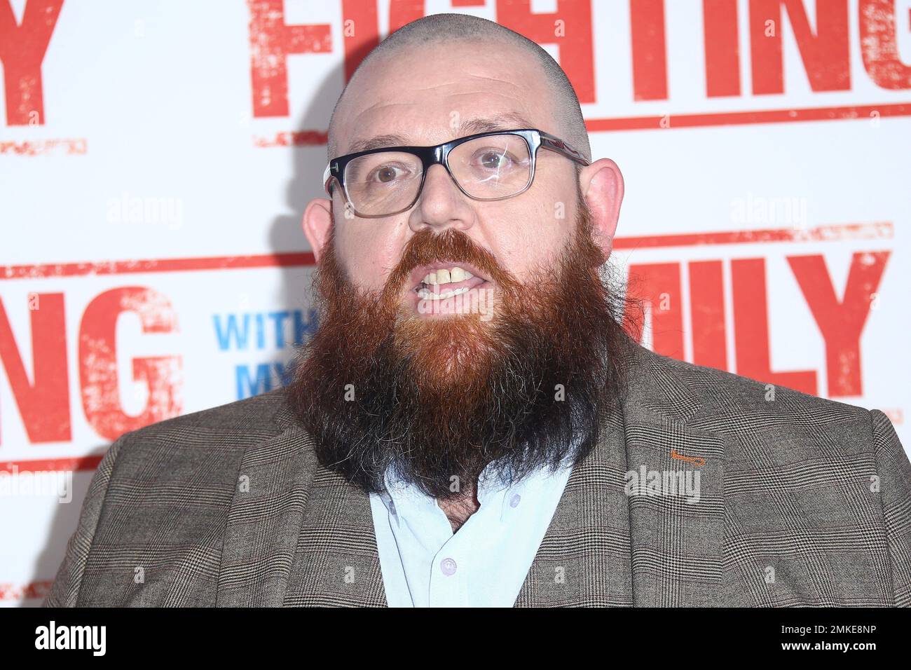 Actor Nick Frost poses for photographs upon arrival at the Uk Premiere ...