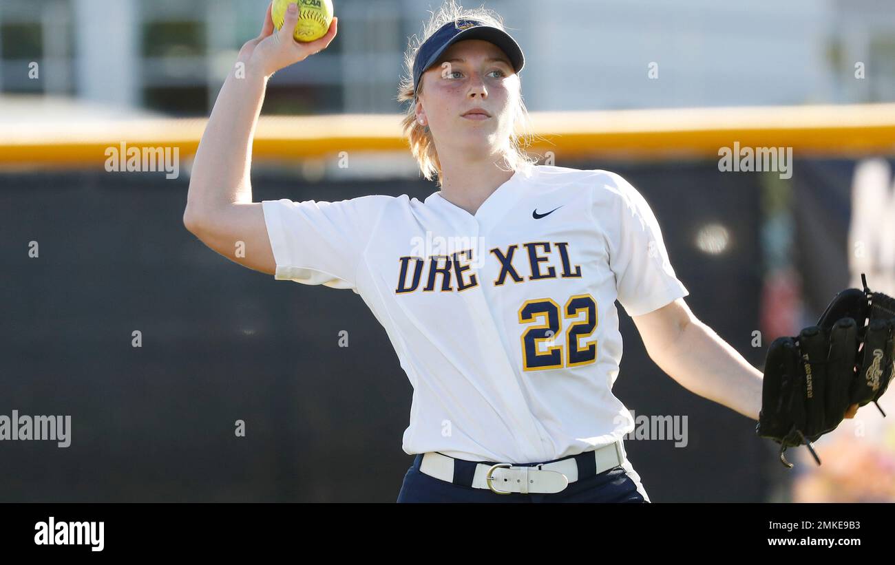 Drexel player Sarah Clinton #22 during an NCAA softball game on ...