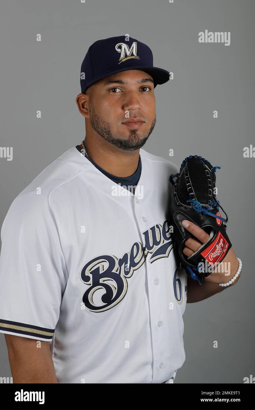 This is a 2019 photo of Deolis Guerra of the Milwaukee Brewers baseball ...