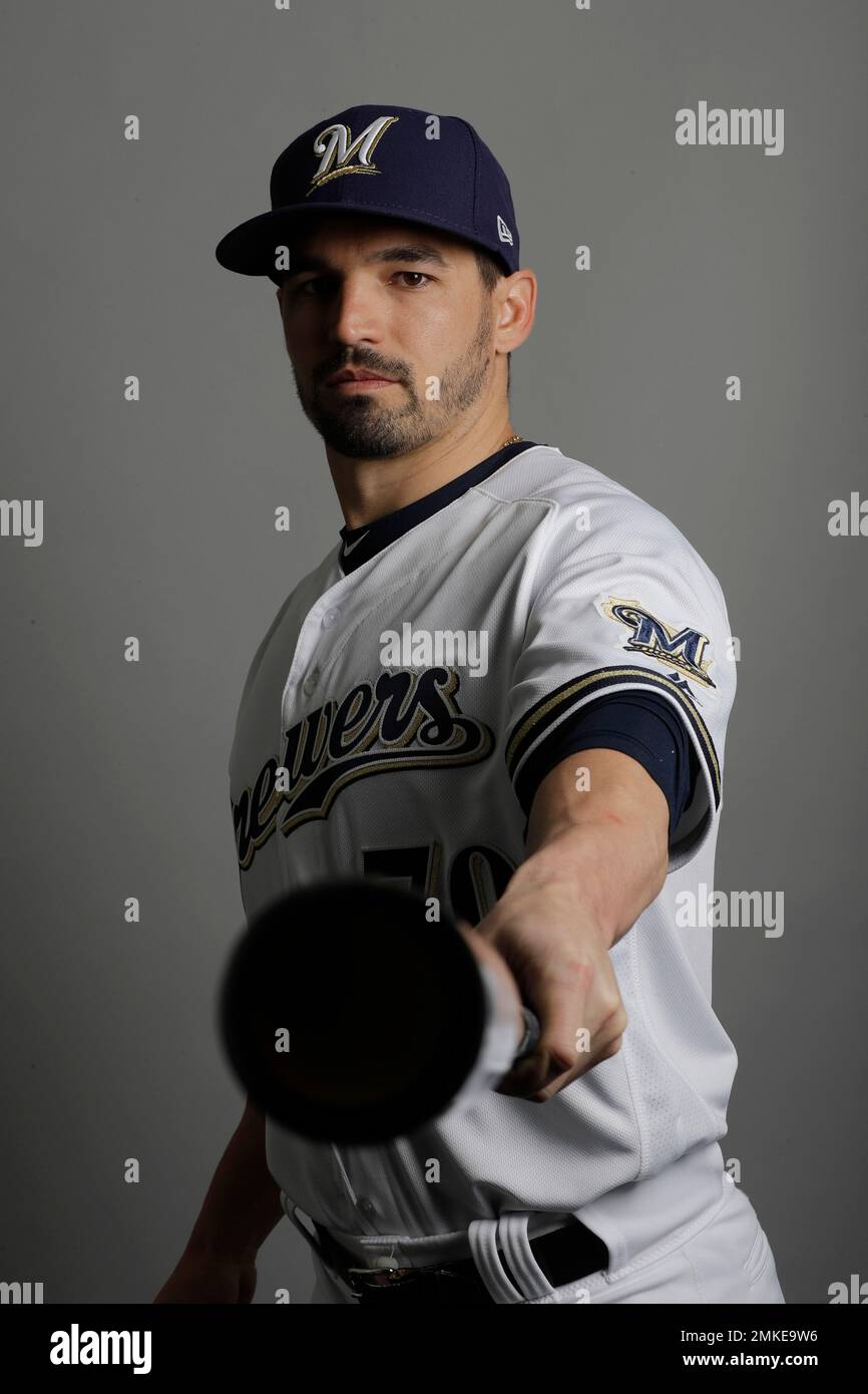 This is a 2019 photo of Nate Orf of the Milwaukee Brewers baseball team ...