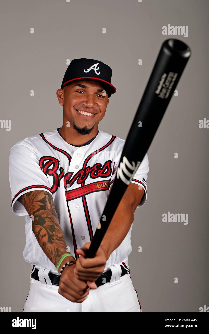 This is a 2019 photo of Johan Camargo of the Atlanta Braves baseball ...