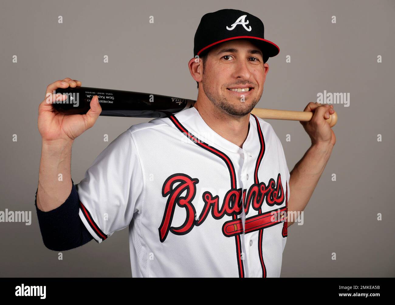 This is a 2019 photo of Sean Kazmar Jr. of the Atlanta Braves baseball ...