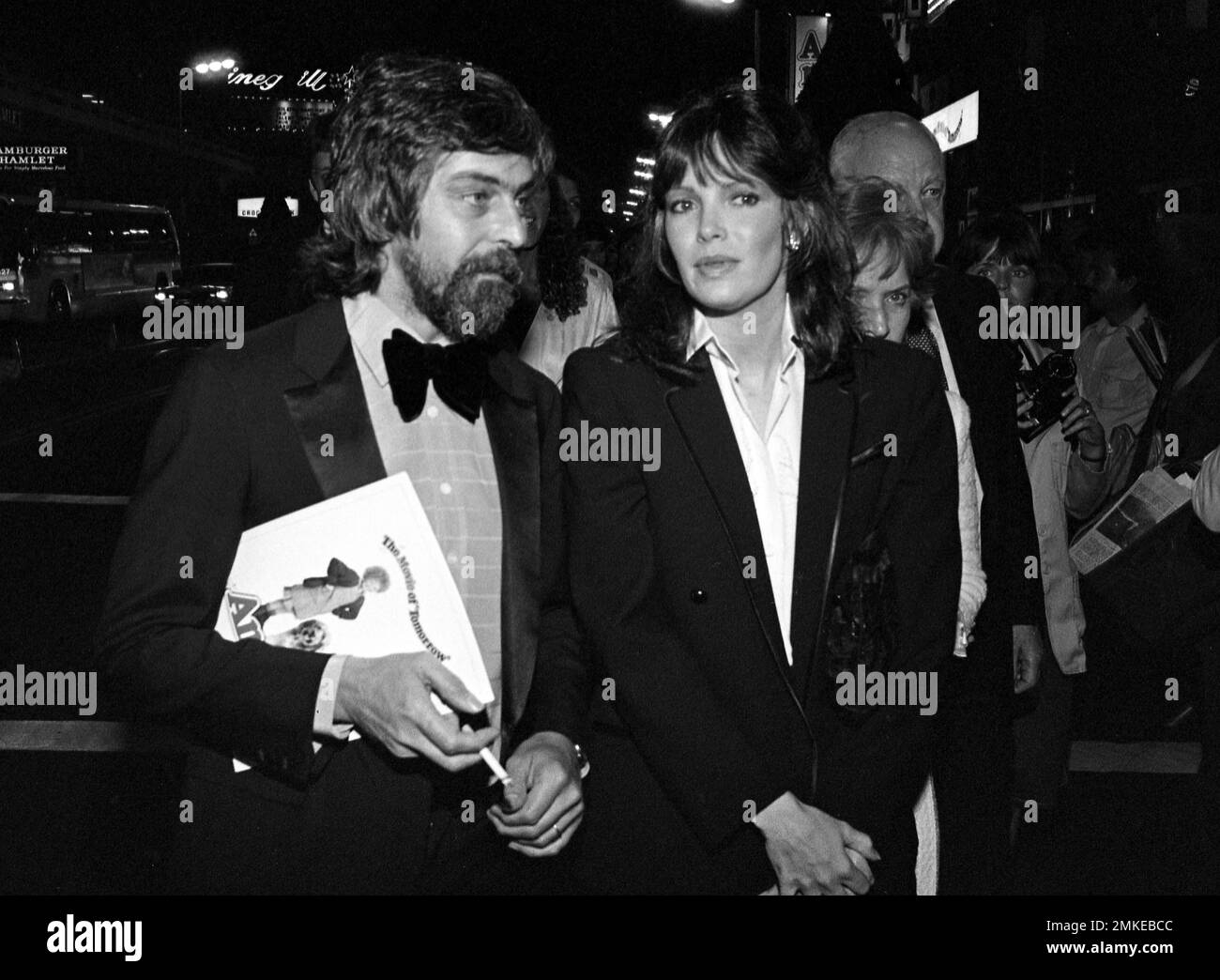 Jaclyn Smith with Tony Richmond at the premiere of Annie at Mann's ...