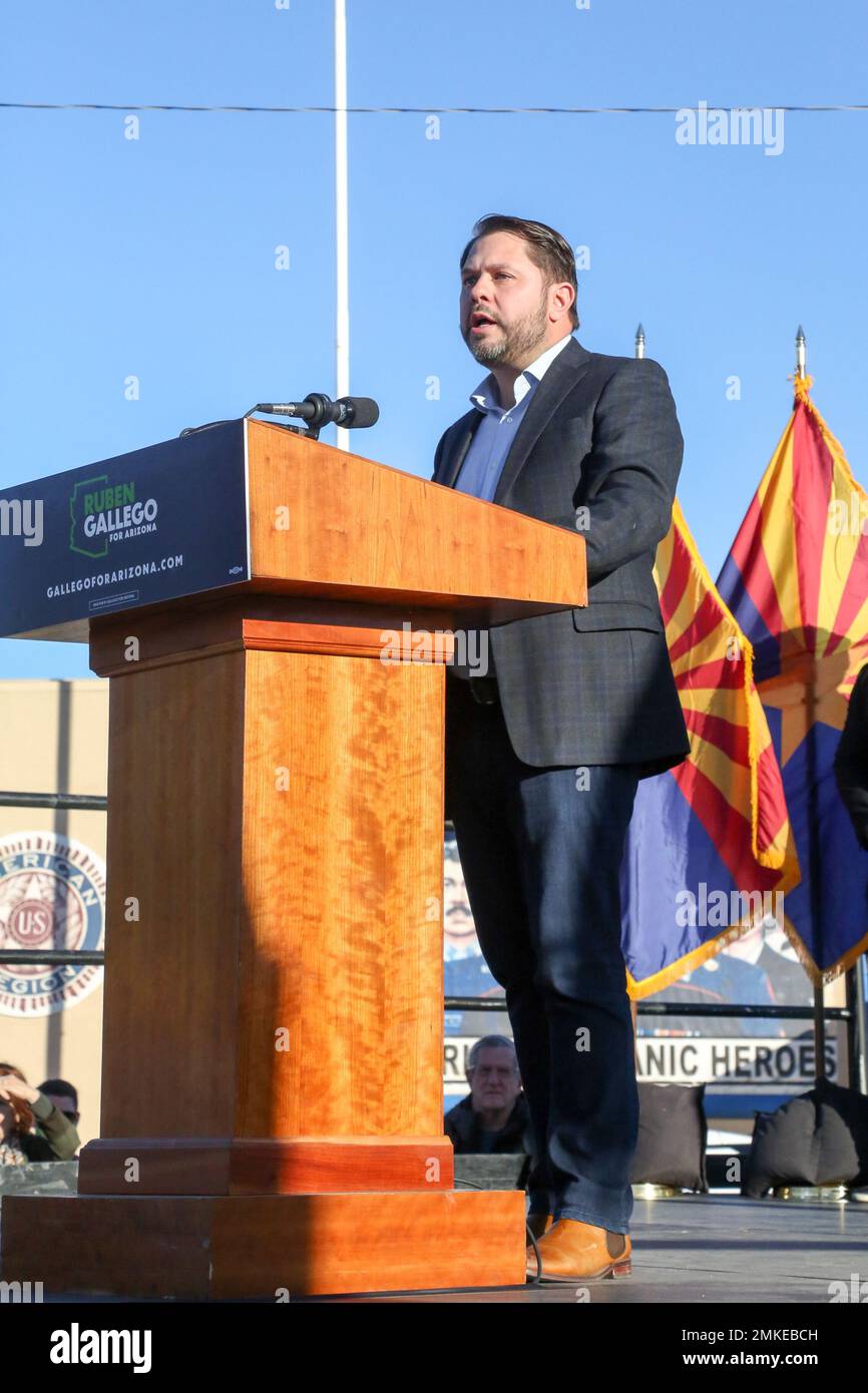 Arizona Representative Ruben Gallego formally kicks off his campaign ...