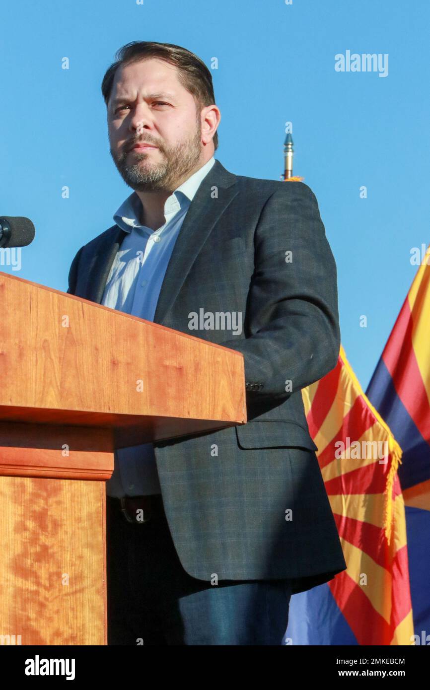 Arizona Representative Ruben Gallego formally kicks off his campaign ...