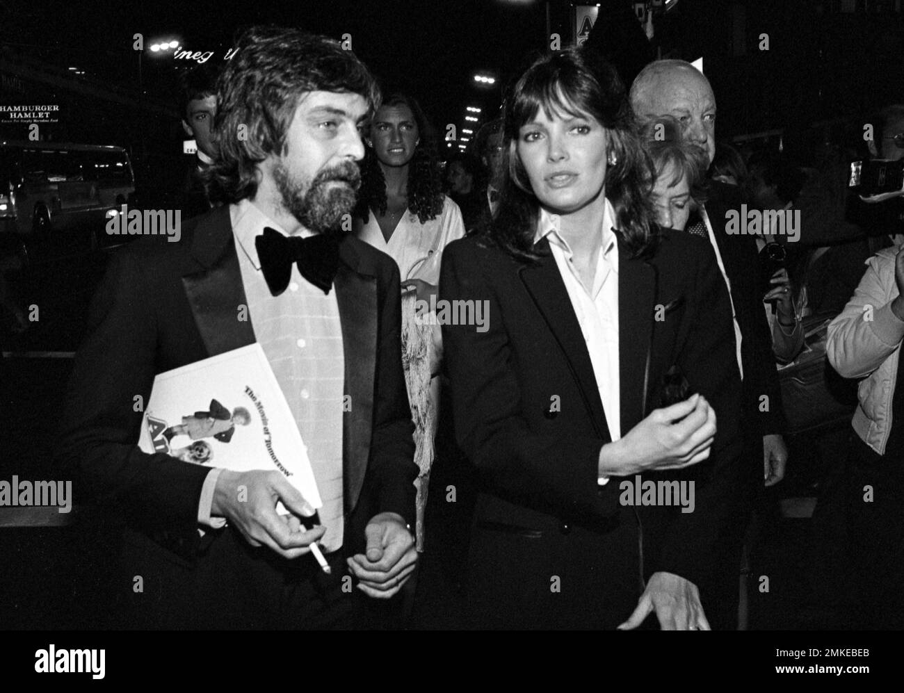 Jaclyn Smith with Tony Richmond at the premiere of Annie at Mann's ...