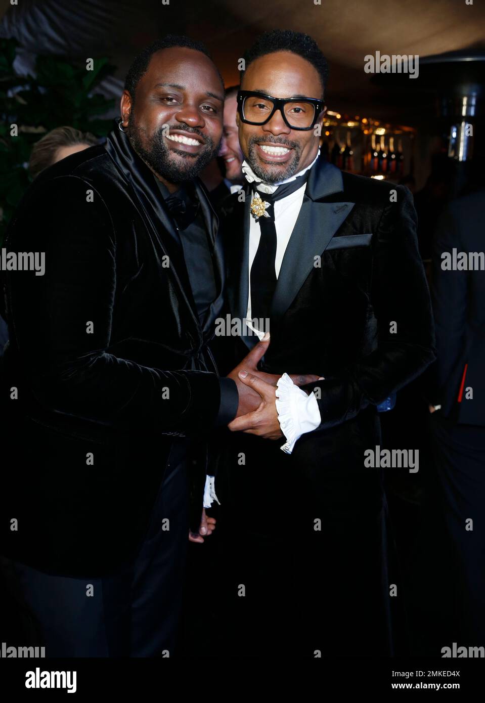 Brian Tyree Henry, left, and Billy Porter attend the Governors Ball ...