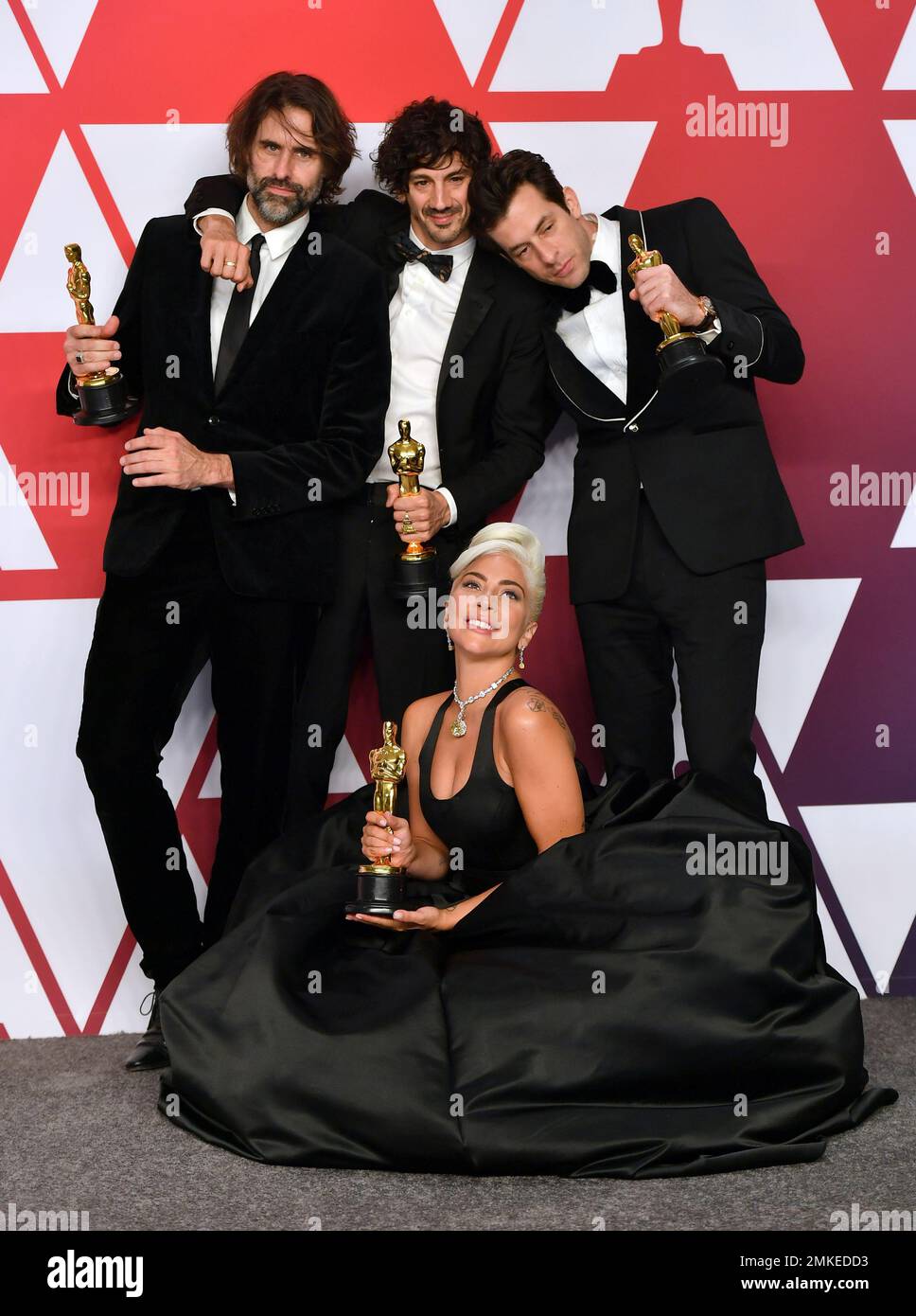 Lady Gaga, front, Andrew Wyatt, from back left, Anthony Rossomando, and ...