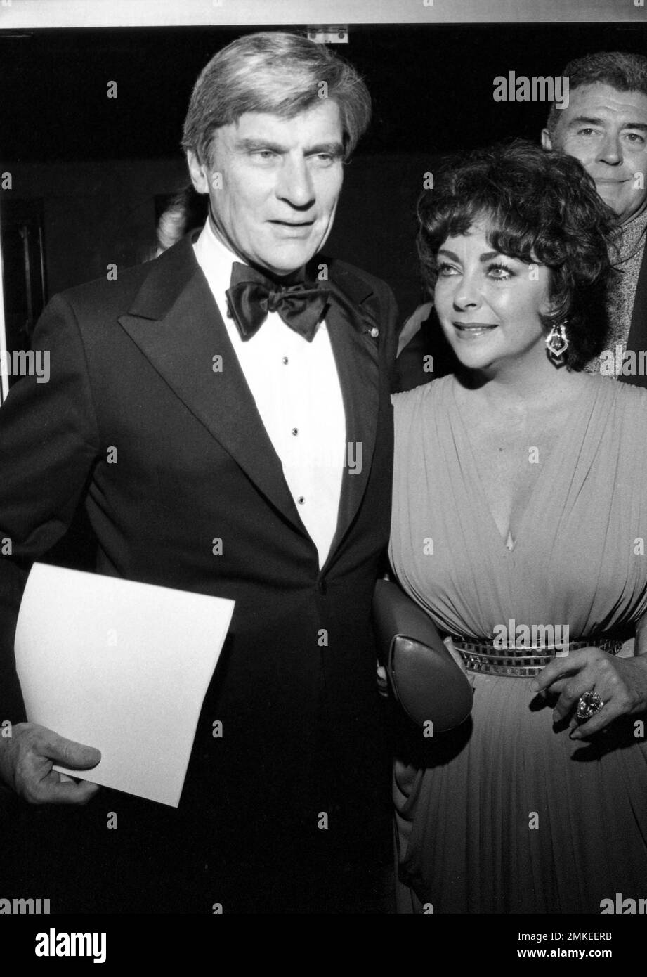 Elizabeth Taylor and husband Senator John Warner at the Filmex Tribute ...