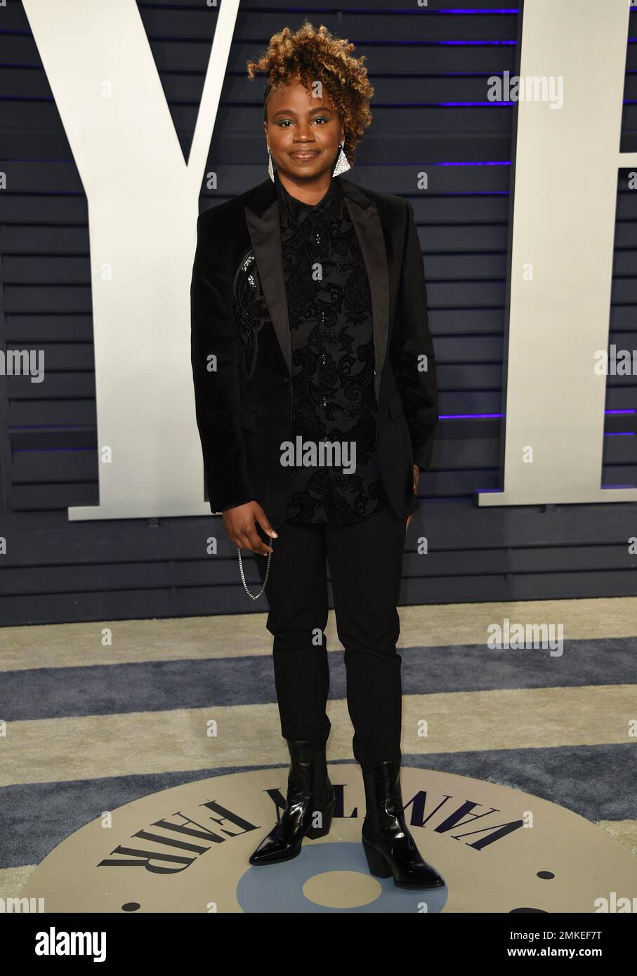 Dee Rees arrives at the Vanity Fair Oscar Party on Sunday, Feb. 24 ...