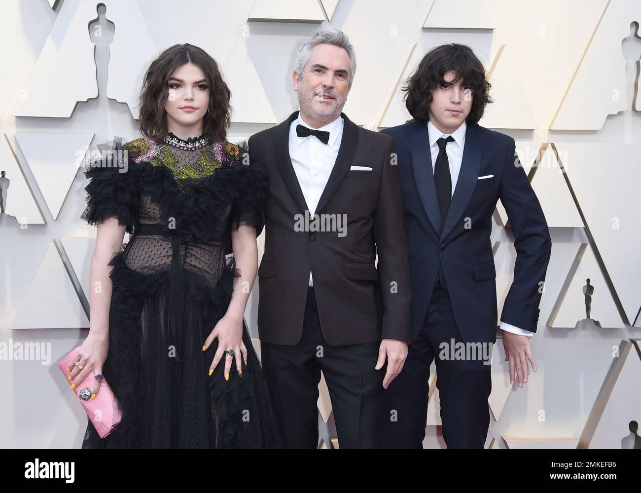 Tess Bu Cuaron, from left, Alfonso Cuaron and Olmo Teodoro Cuaron ...