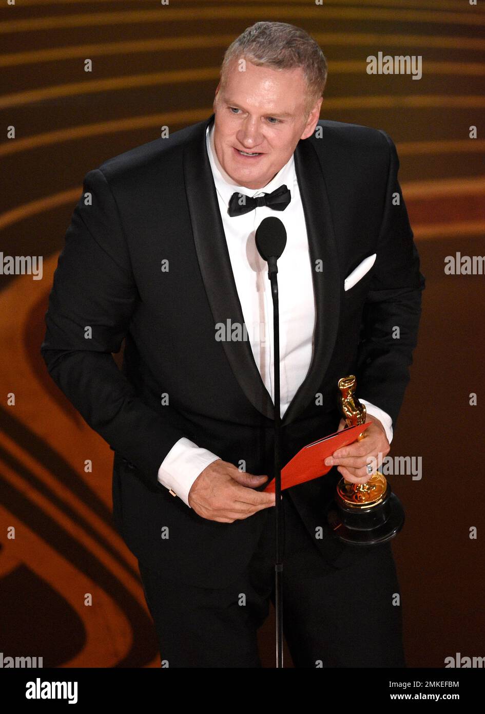 John Ottman accepts the award for best film editing for "Bohemian ...