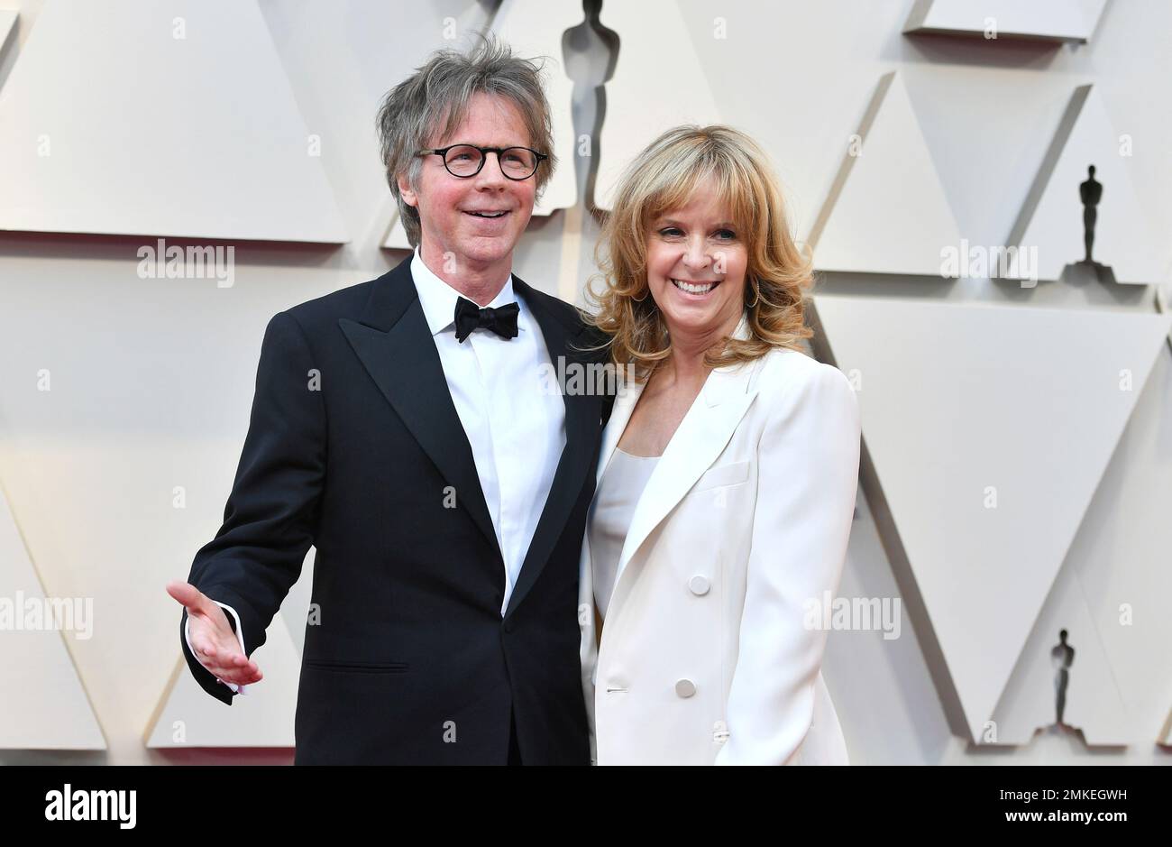 Dana Carvey, left, and Paula Zwagerman arrives at the Oscars on Sunday ...