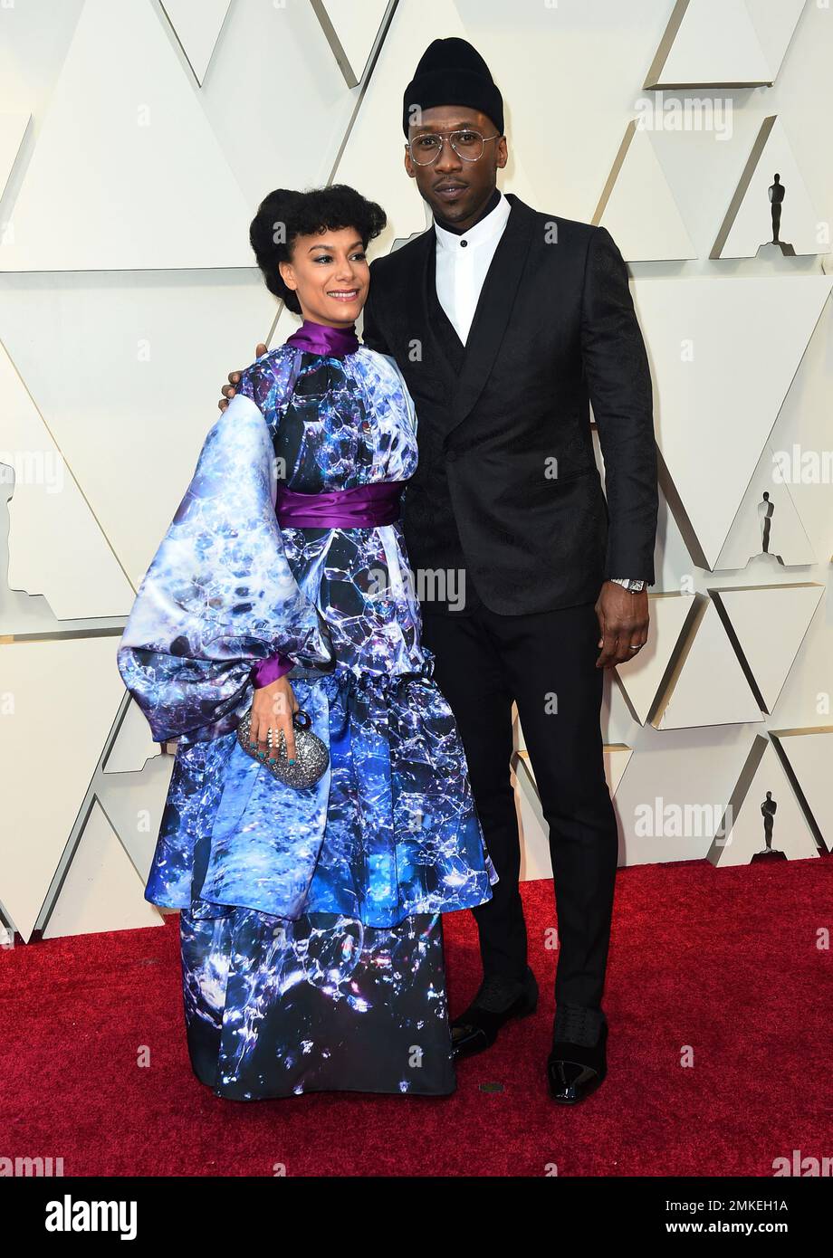 Amatus Sami-Karim, left, and Mahershala Ali arrive at the Oscars on ...