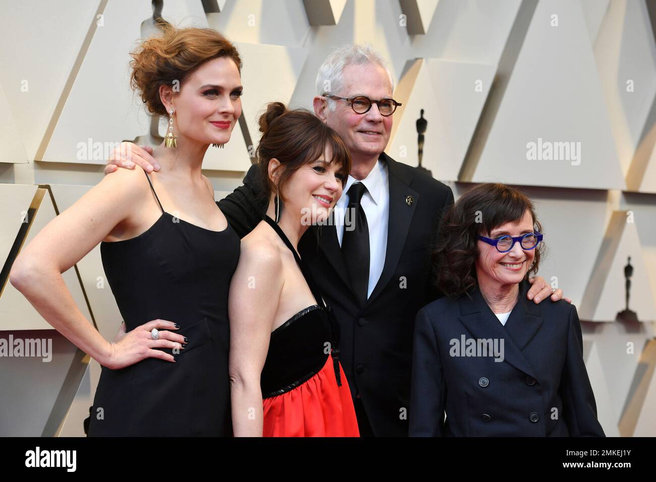 Emily Deschanel, from left, Zooey Deschanel, Caleb Deschanel, and Mary ...