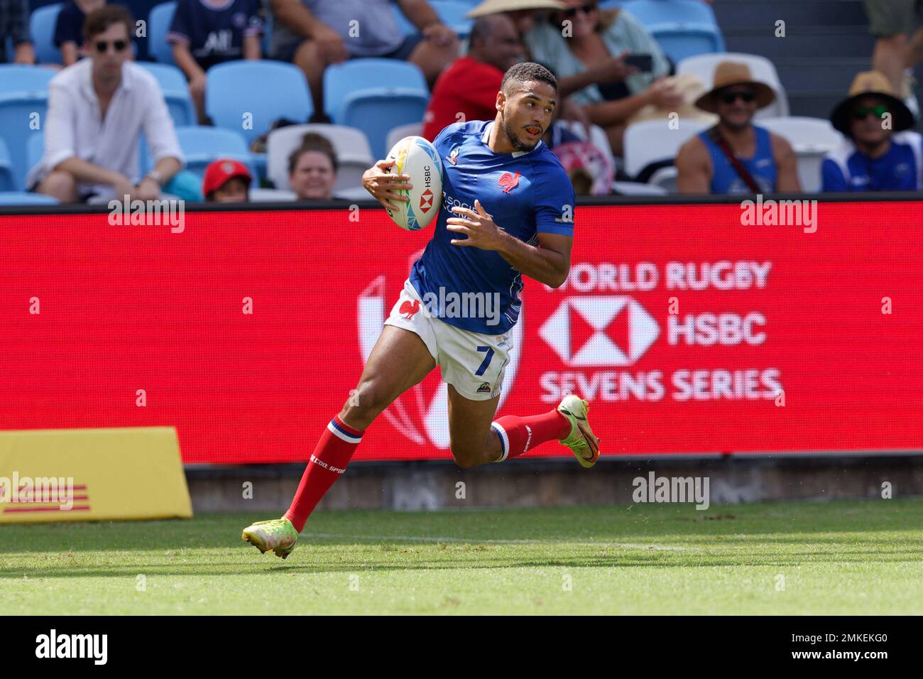 Sydney, Australia. 28th Jan, 2023. Nelson Epée of France runs with the ...