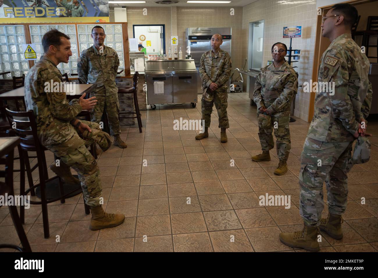 U.S. Air Force Col. Michael Richard, 35th Fighter Wing commander, and ...