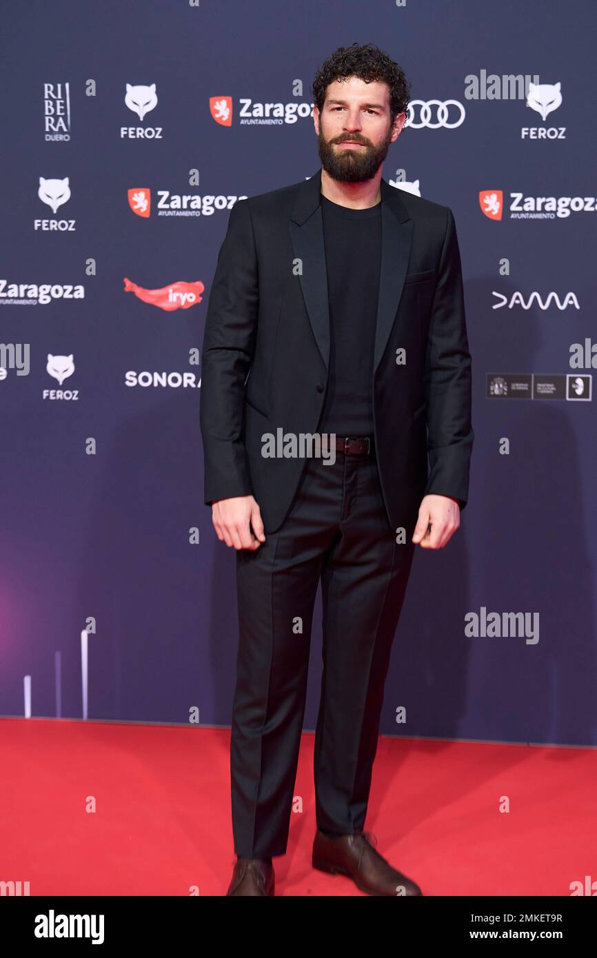 January 28, 2023, Zaragoza, Aragon, Spain: Nico Romero attends Feroz ...