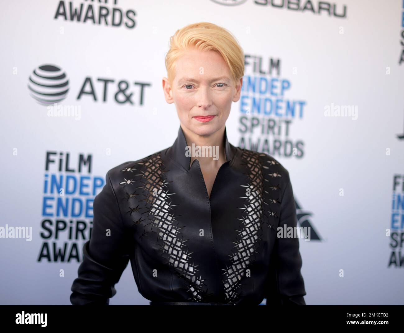 Tilda Swinton arrives at the 34th Film Independent Spirit Awards on ...
