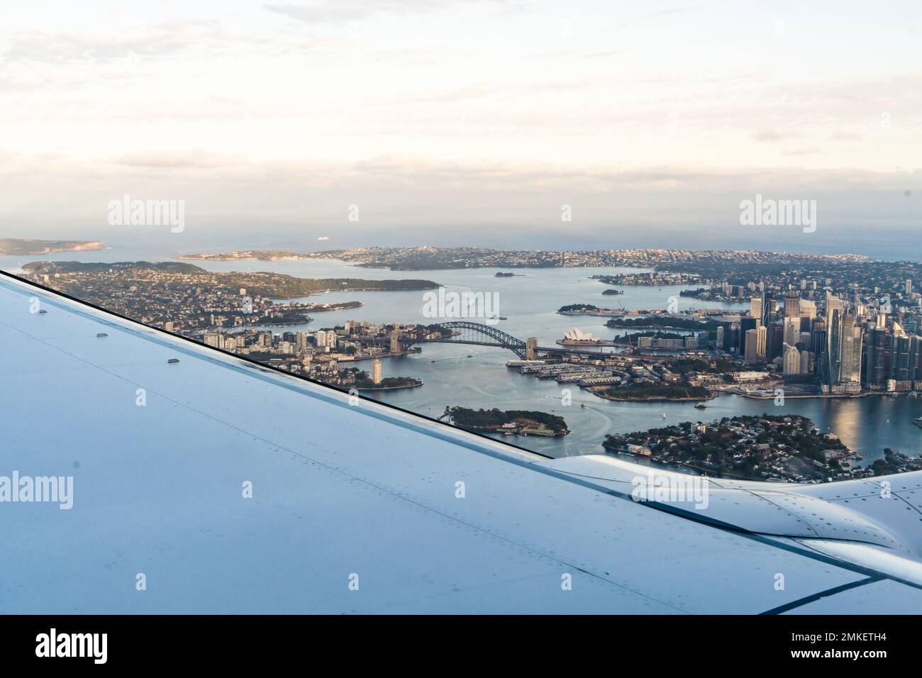 Aerial View of Sydney from Airplane Window Seat Stock Photo - Alamy