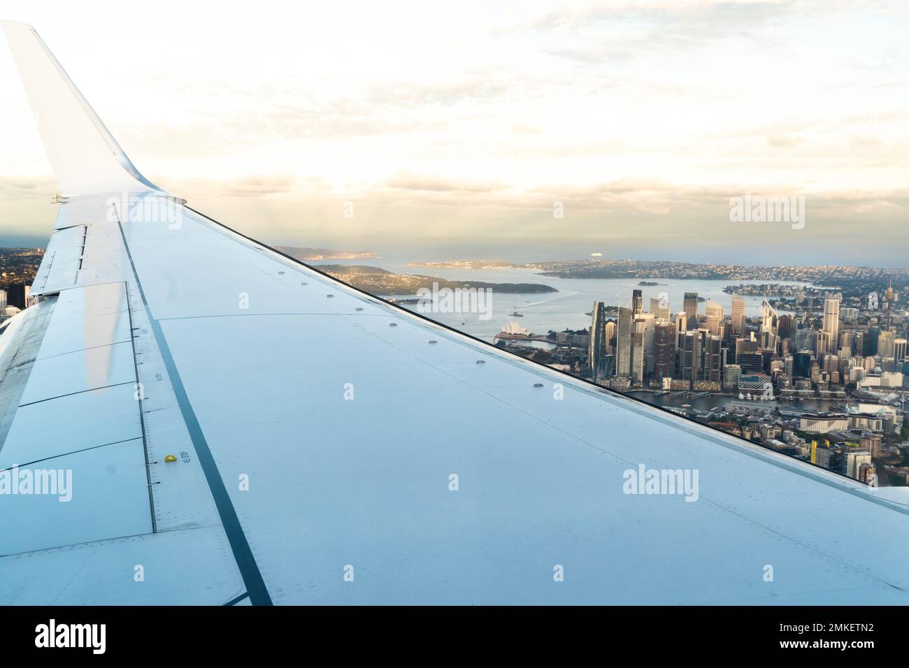 Aerial View of Sydney from Airplane Window Seat Stock Photo - Alamy