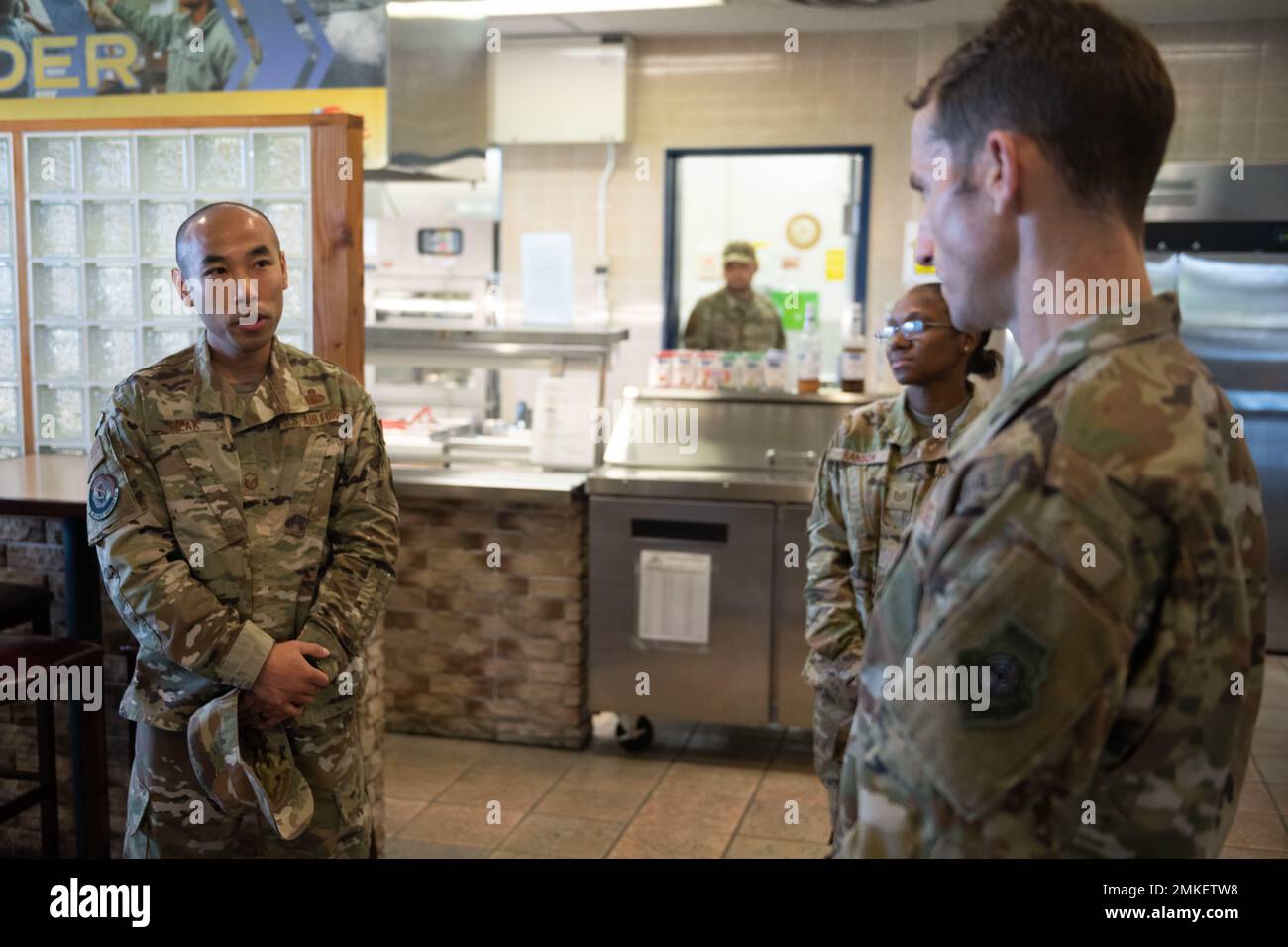 U.S. Air Force Col. Michael Richard, 35th Fighter Wing commander, and ...