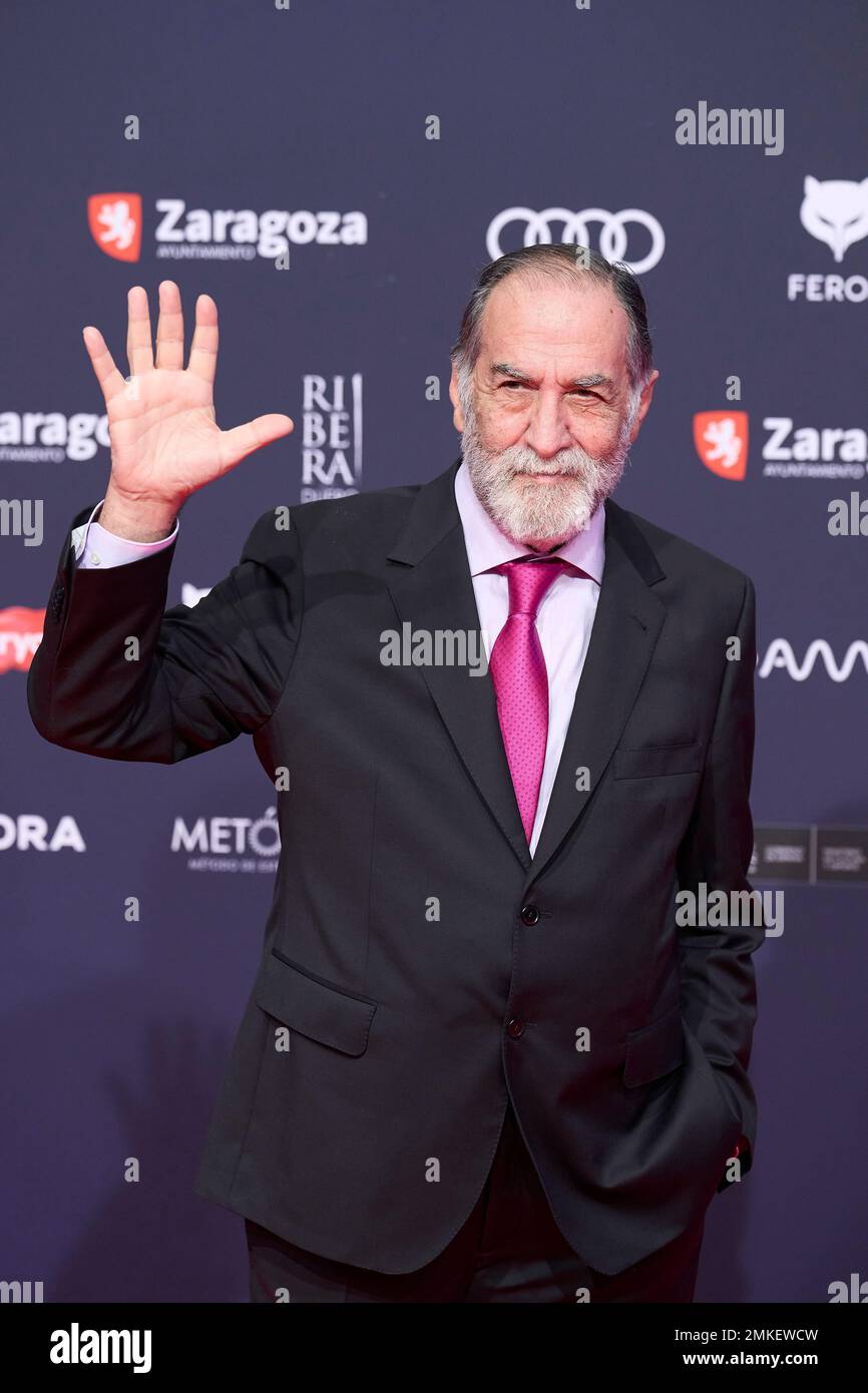 January 28, 2023, Zaragoza, Aragon, Spain: Ramon Barea attends Feroz ...