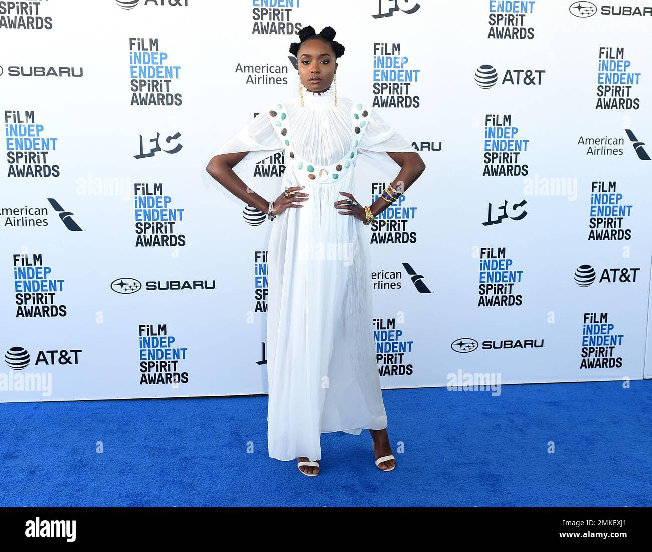 Kiki Layne arrives at the 34th Film Independent Spirit Awards on ...
