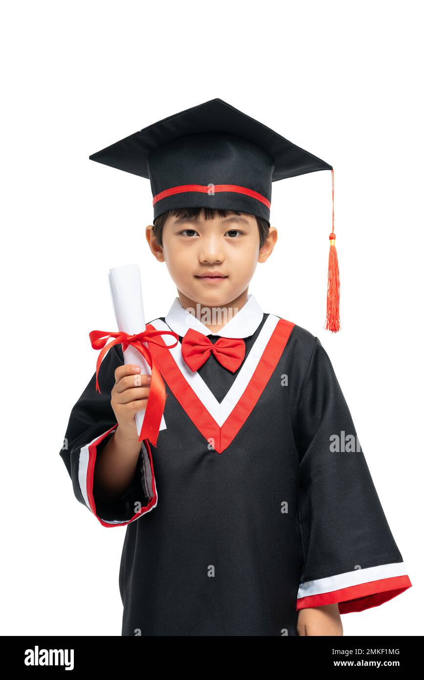 With the boy of doctorial hat Stock Photo - Alamy