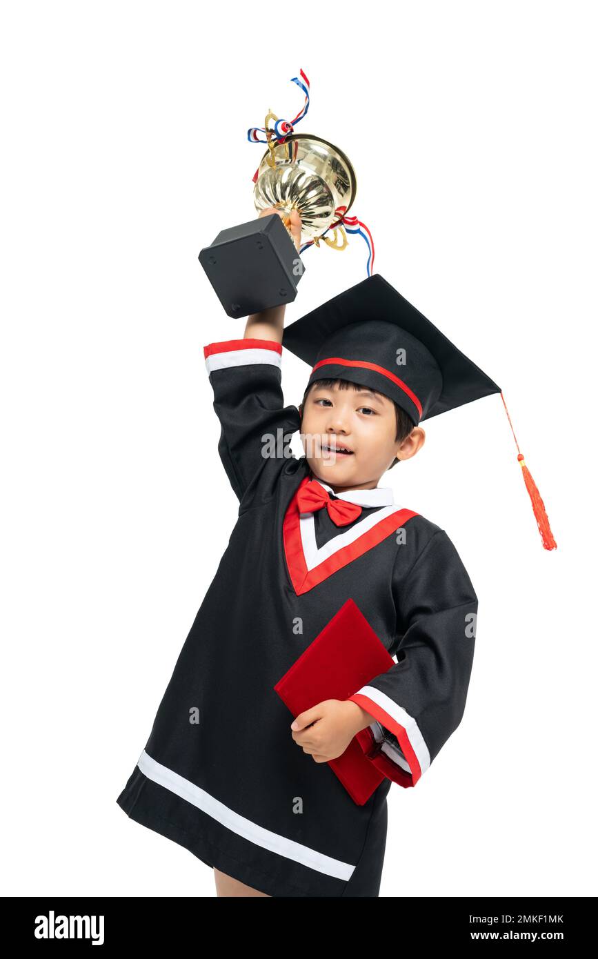 With the boy of doctorial hat Stock Photo - Alamy