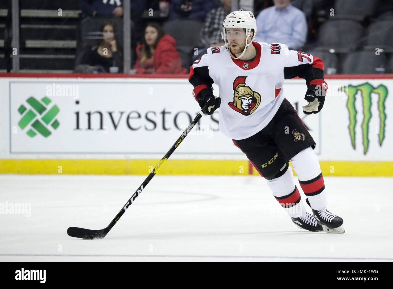 Ottawa Senators center Chris Tierney in action against the New Jersey ...