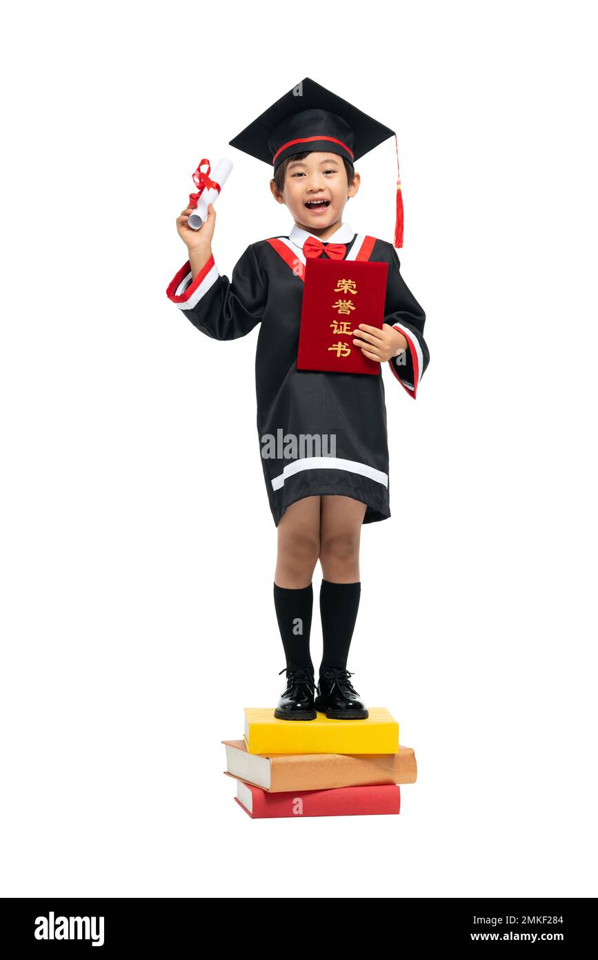 With the boy of doctorial hat Stock Photo - Alamy