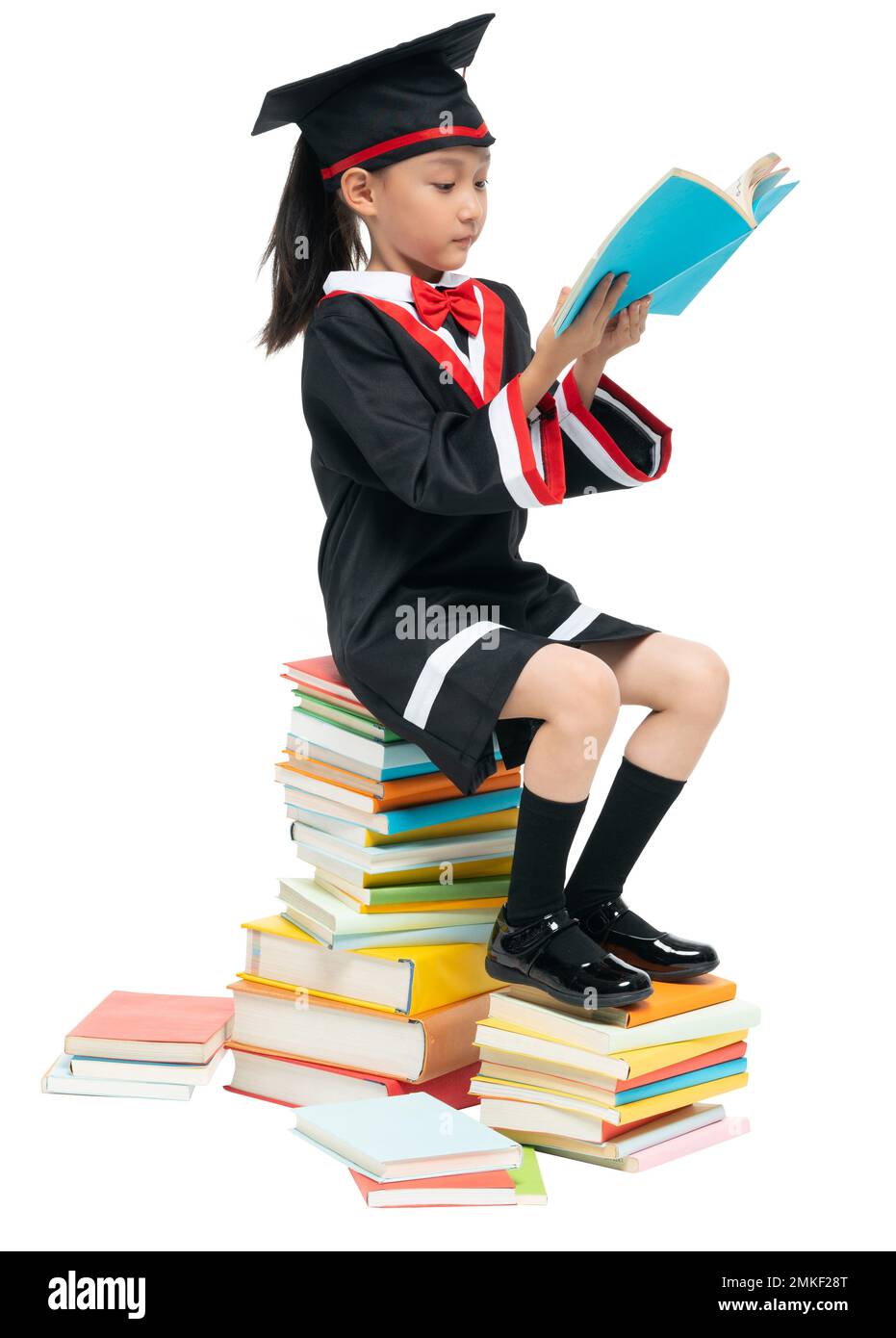 With a doctorial hat girl Stock Photo - Alamy