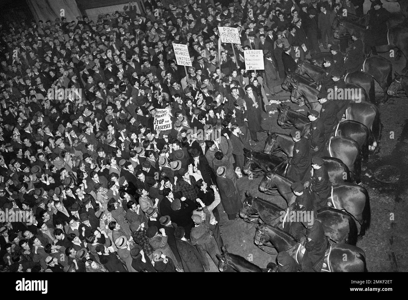 FILE -- This Feb. 20, 1939 file photo shows New York City's mounted ...