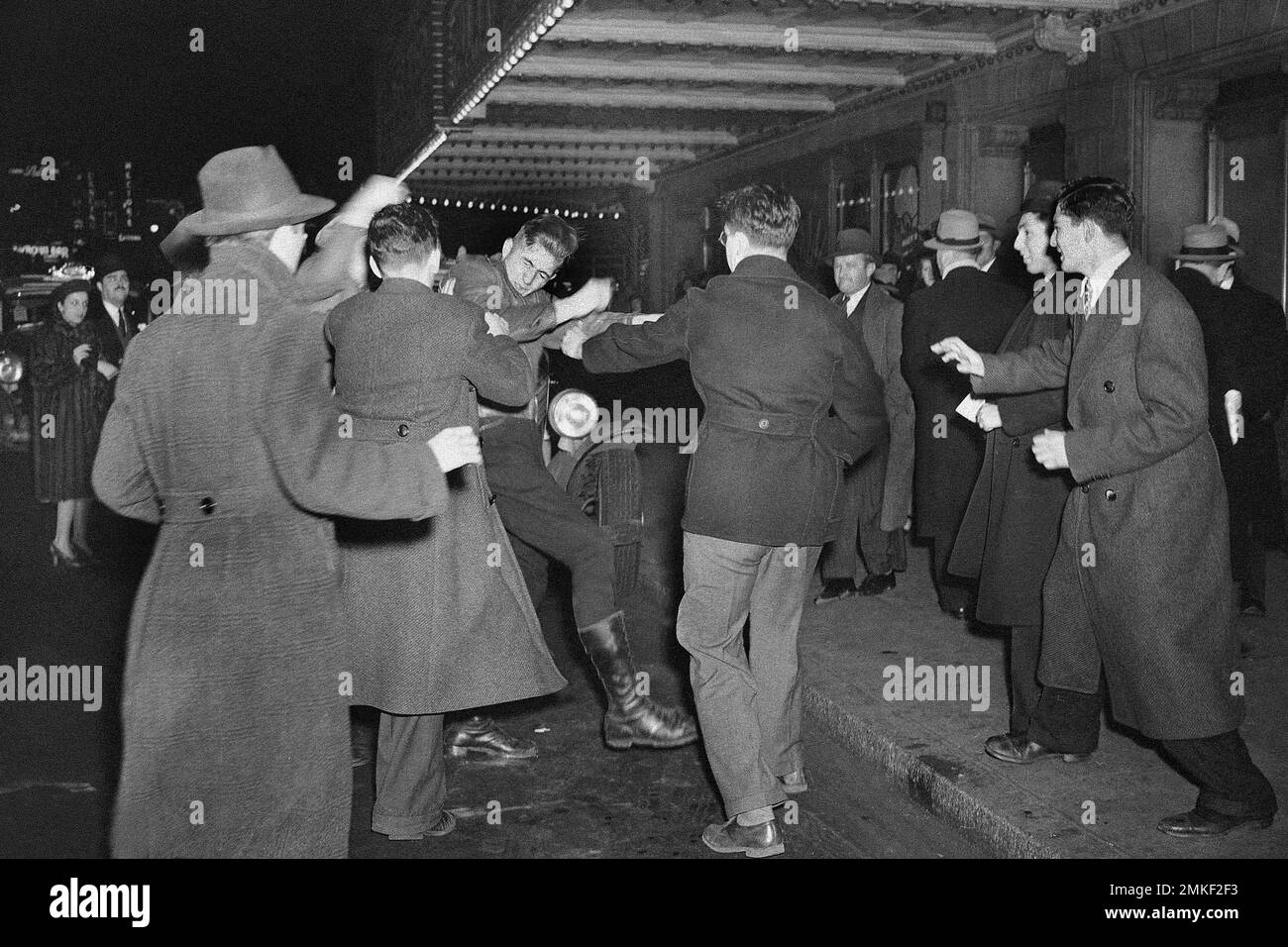 FILE -- This Feb. 20,1939 file photo shows a crowd of demonstrators ...