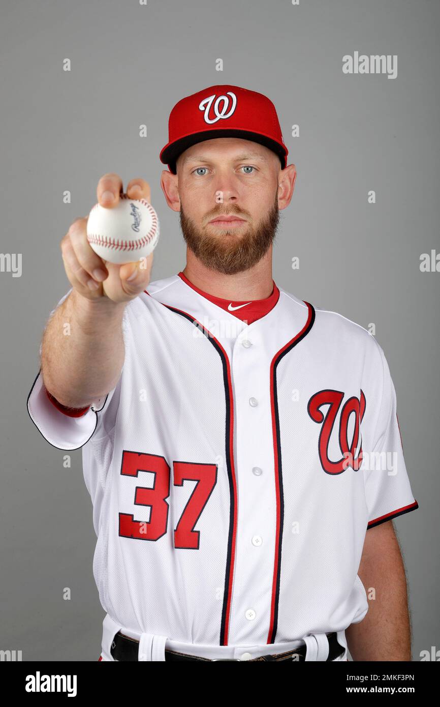 This is a 2019 photo of Stephen Strasburg of the Washington Nationals ...