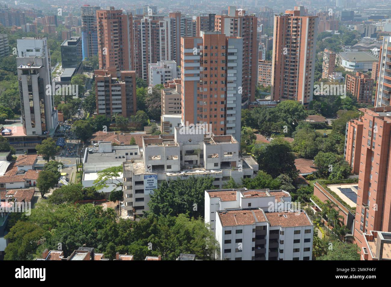 This photo shows the six-floor apartment building that former cartel ...