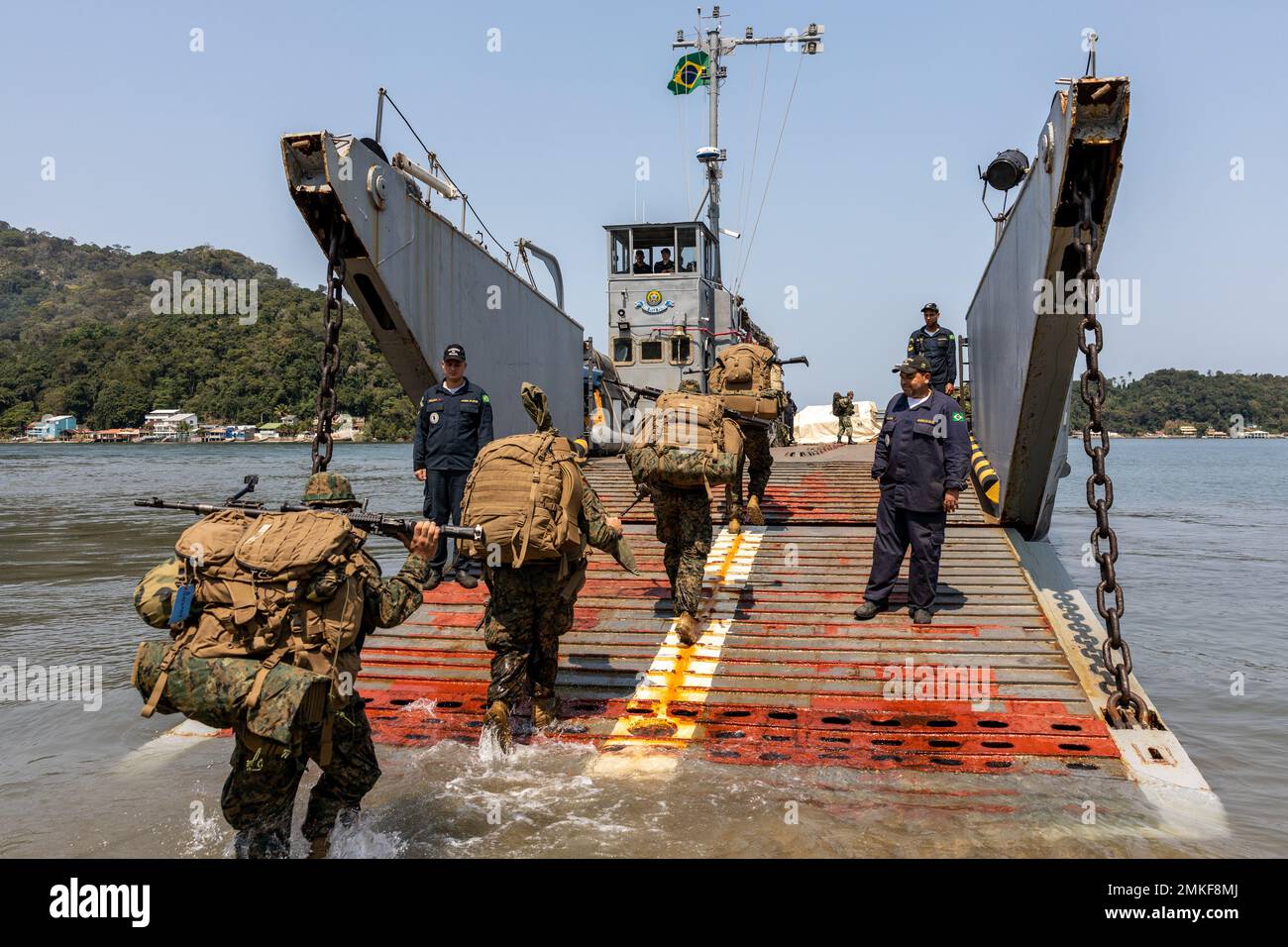 U.S. Marines with Lima Company, 3rd Battalion, 25th Marine Regiment ...
