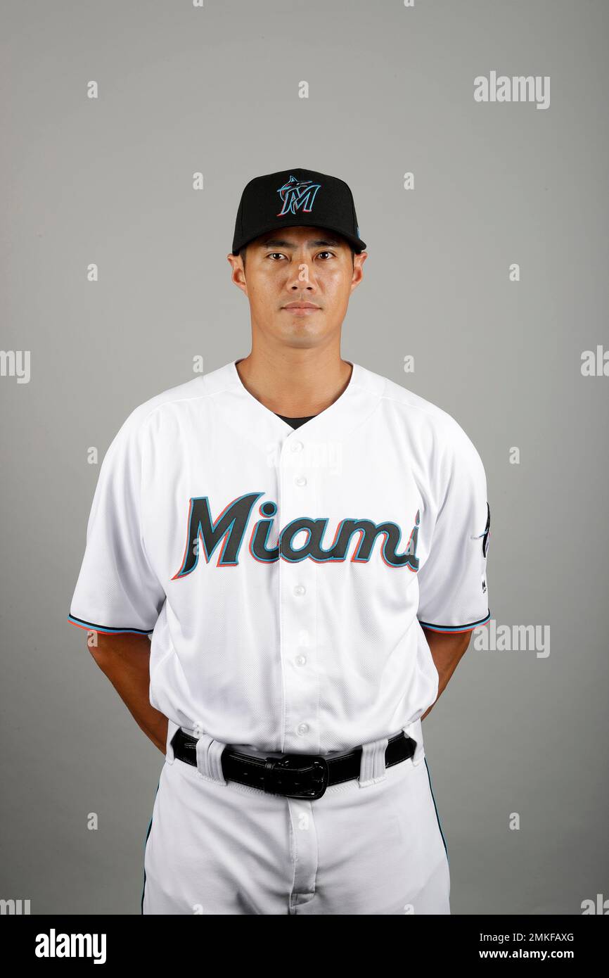 This is a 2019 photo of Wei-Yin Chen of the Miami Marlins baseball team ...