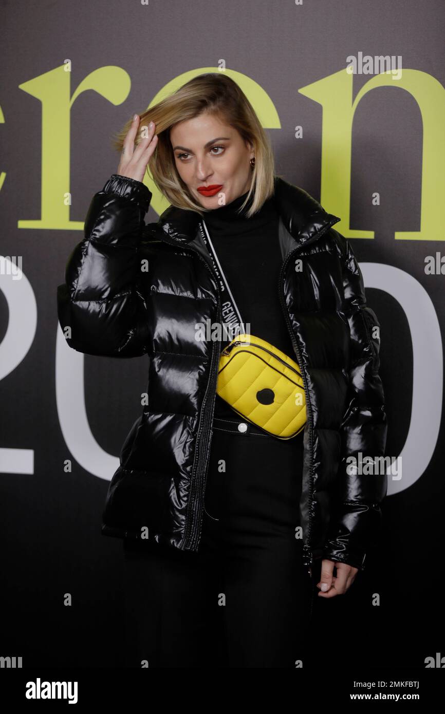 Italian actress Sveva Alviti poses during the presentation of the ...