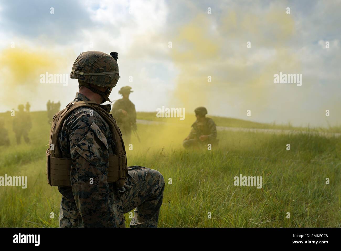 U.S. Marine Corps Lance Cpl. James Cwik, a Marine with 3d Battalion, 3d ...