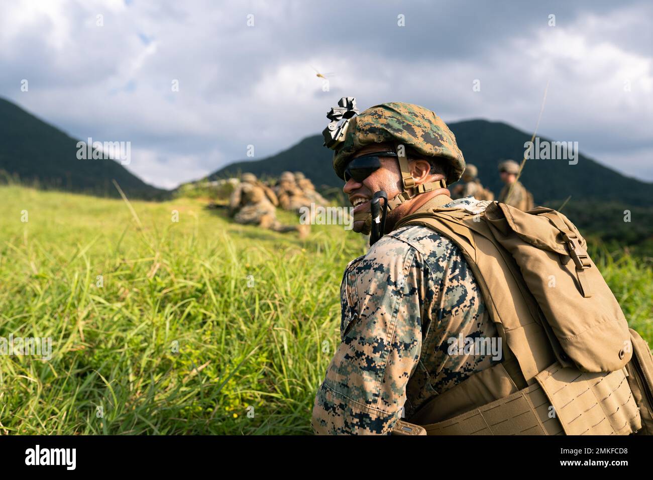 U.S. Marine Corps Sgt. Noah Straight, a squad leader with 3d Battalion ...