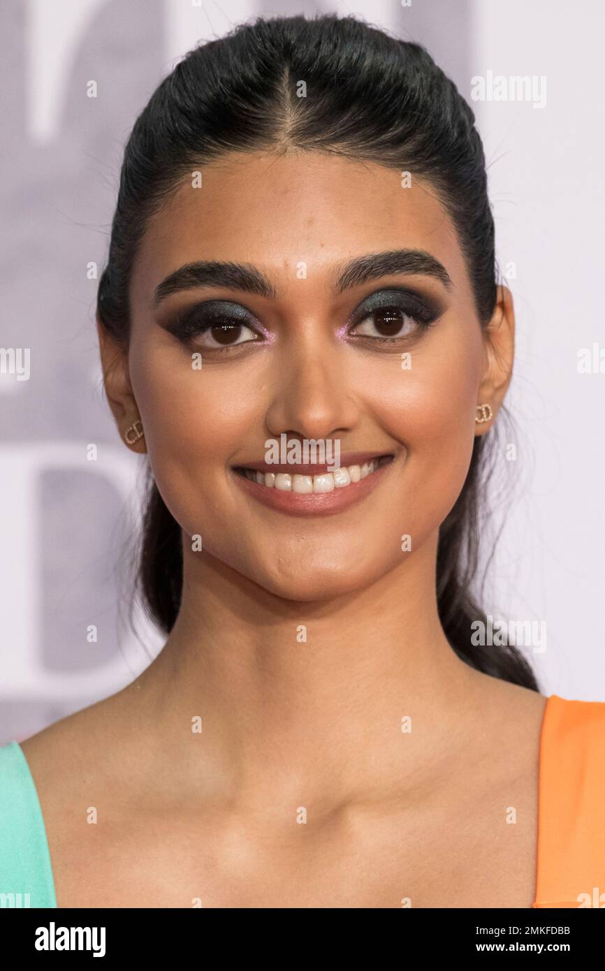 Neelam Gill poses for photographers upon arrival at the Brit Awards in ...